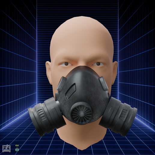 🎭 Gas Mask・ STL File for 3D printing・Cults