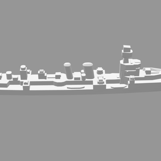STL file ORP Conrad formerly HMS Danae 1:3000 WW2 cruiser 🇵🇱 ・3D print ...