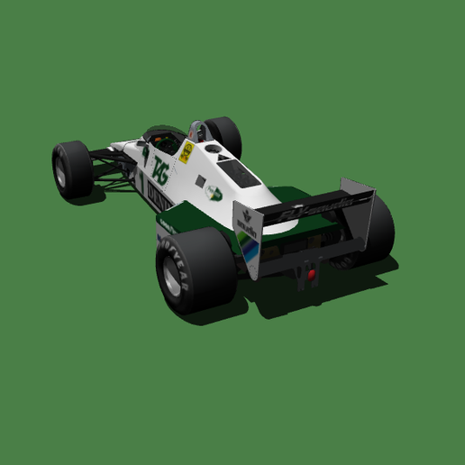 Williams FW08C (Formula One Car) - Williams F1 Team - 1983 - Cults3D 3D ...