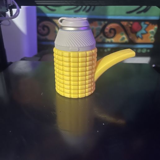 🌽 Proxy Corn Cob Pipe (Short)・ STL File for ・Cults