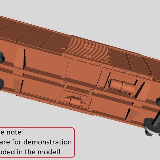 🚂 Pennsylvania Railroad X29 Boxcar 1924 in H0 Scale・ 3D File for 3D ...