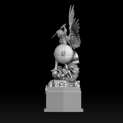 STL file Archangel Michael - Arcangel Miguel Statue 3D model 👼 (OBJ)・3D ...