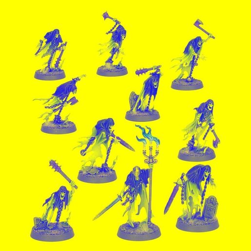 3D file armed ghosts 🛰 ・3D printer design to download・Cults