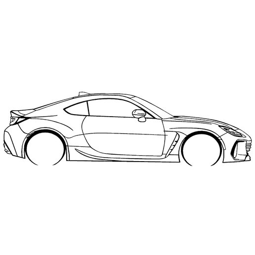 STL file Subaru BRZ 2022 🚗 (DXF)・Template to download and 3D print・Cults