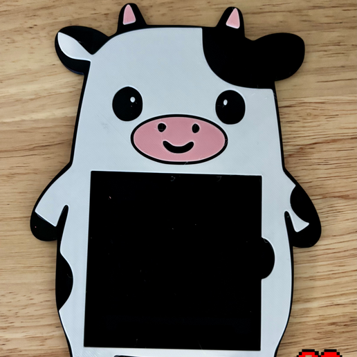 🐄 Cow Sticky Note Holder・ STL File for 3D printing・Cults