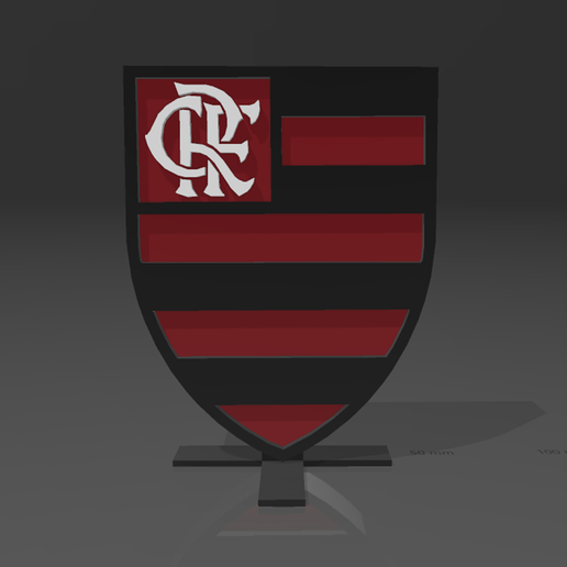 Archivo STL FLAMENGO - LOGOTIPO 👾 ・Diseño de impresión en 3D para ...