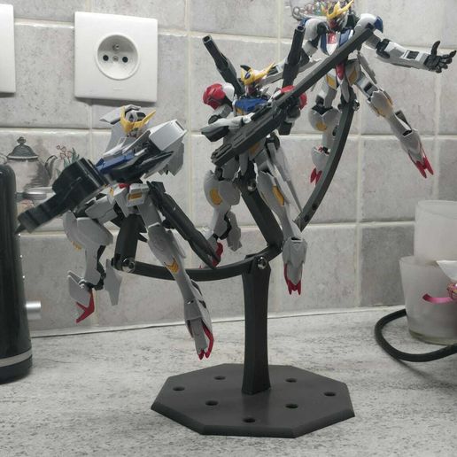 🤖 Gunpla/Gundam Action Base Triple・ STL File for ・Cults