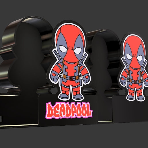 👶 BABY DEADPOOL LIGHT BOX・ 3MF File for ・Cults