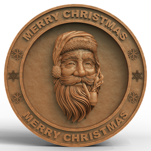 3d File 3d Model Stl File For Cnc Router Laser And 3d Printer 3978 Santa