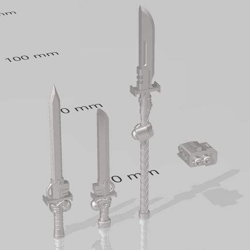 🔫 GK Melee Weapons and Wrist Storm Bolt weapon・ STL File for 3D ...
