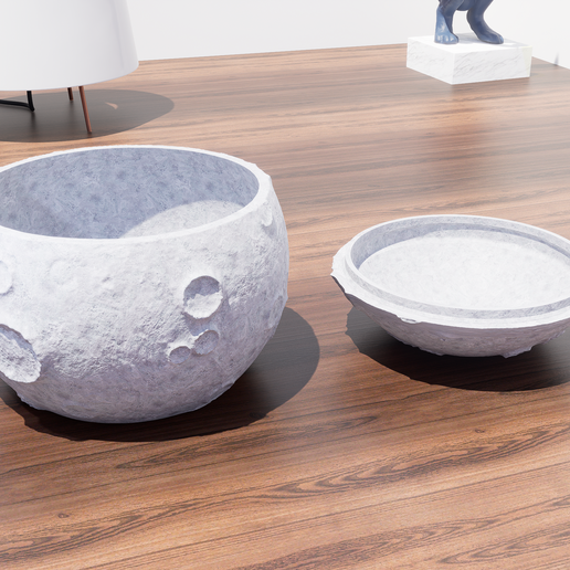 🌙 MOON CONTAINER・Free STL File for 3D printing・Cults
