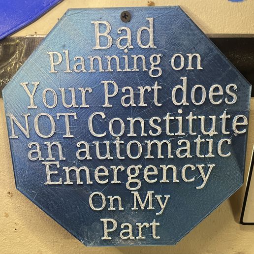 STL file bad planning sign 🖼️ ・3D print object to download・Cults