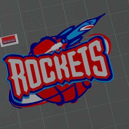 🏈 Houston Rockets Throwback・ 3MF File for 3D printing・Cults
