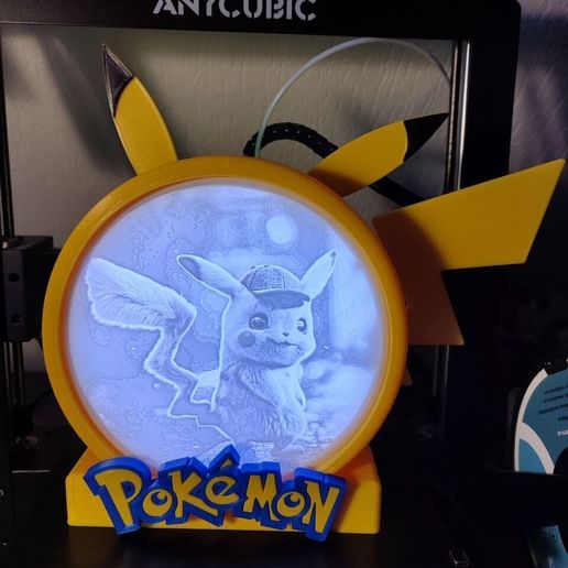 STL file Pokemon Pikachu lamp 🐉 ・3D printer design to download・Cults