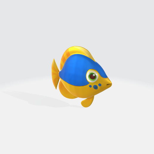 🐠 Cartoon Fish 3D Model - Tropical Fish・ 3D File for 3D printing and ...