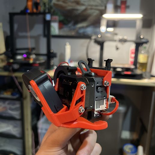 3D printer Ender 3 S1 (Pro) + Sprite Extruder 5015 Part Cooling Dual Fan Duct Upgrade • made ...