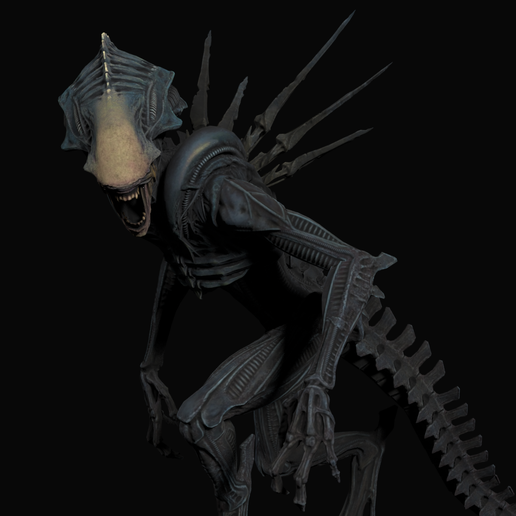 👽 Xenomorph predatorian #1・Archivo STL para Impresión 3D・Cults
