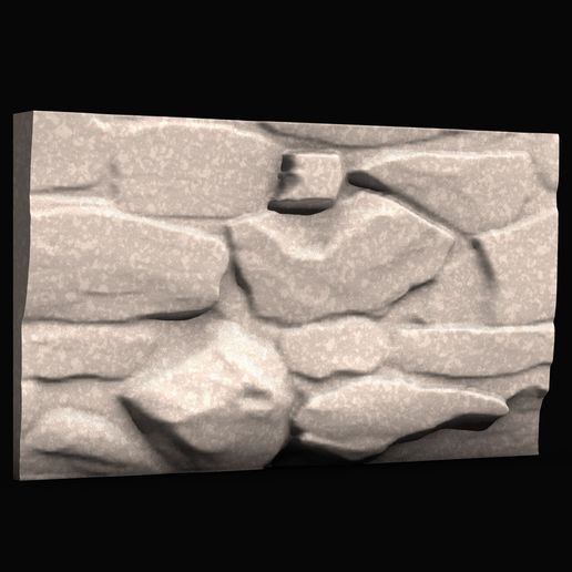 STL file Stone Wall 37 🏰 ・3D printer model to download・Cults