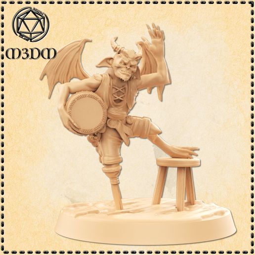 🦸 Imp Familiar (Action)・ STL File for 3D printing・Cults