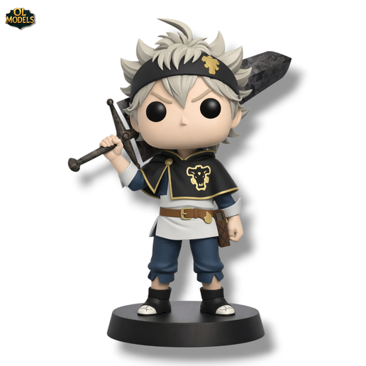 ☘️ Asta Chibi Figure Black Clover 3D Model・ STL File for 3D printing・Cults