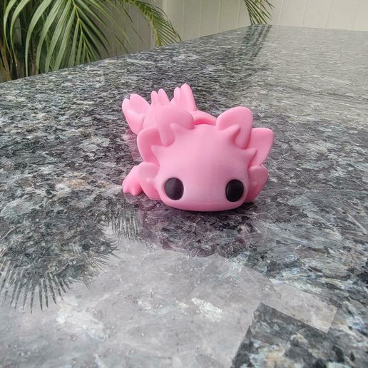 3D printing Axolotl Tadpole Flexi • made with Bambu A1 mini・Cults