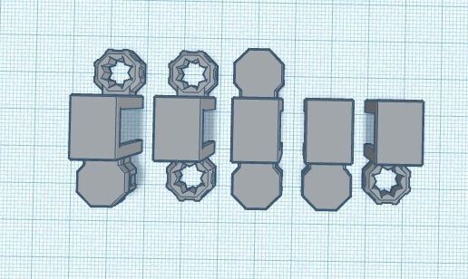 🎨 Dungeon Stick Intersection connectors・Free 3D File for ・Cults
