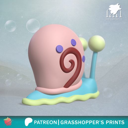 🐌 Gary Snail Fanart・ STL File for 3D printing・Cults