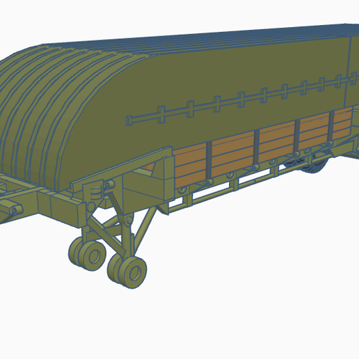🚐 25 tons pontoon trailer・ STL File for 3D printing・Cults