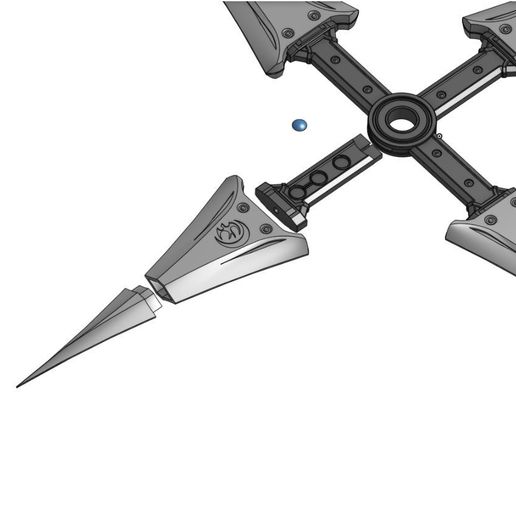 3D file Final Fantasy VII Yuffie Throwing Star Prop ⭐ ・3D printing ...