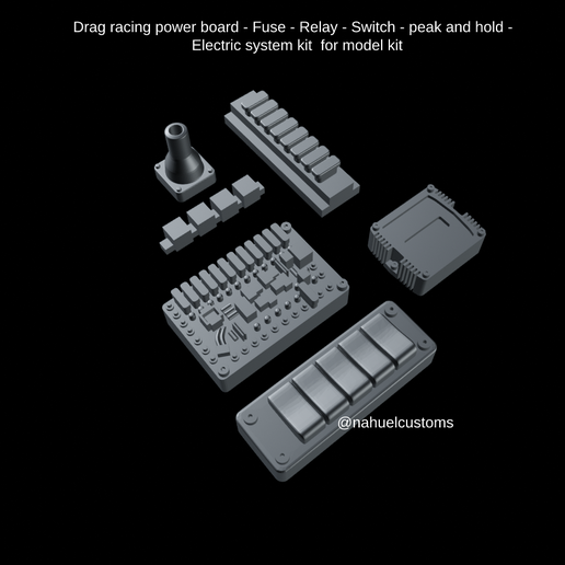 ⚡ Drag racing power board - Fuse - Relay - Switch - peak and hold ...