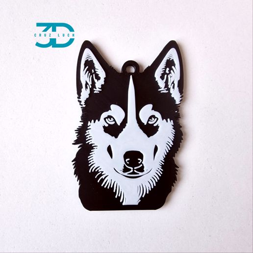 🗝️ Husky keychain・ 3D File for 3D printing・Cults