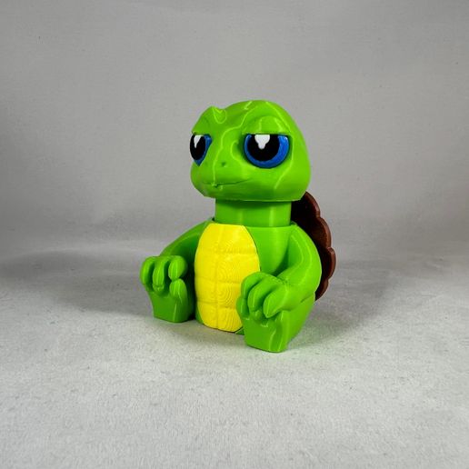 🐢 Cute Little Turtle Clicker / Fidget Turtle STL File - NO AMS - COMMERCIAL LICENSE・ STL File ...