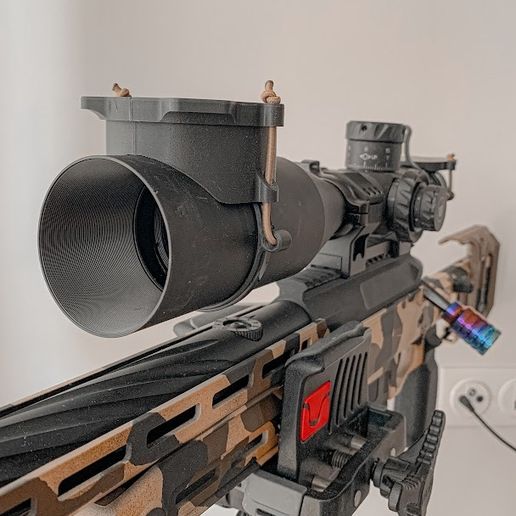 🔫 Flip up/Sunshade/Eyerelief cover for scope・ STL File for 3D printing ...