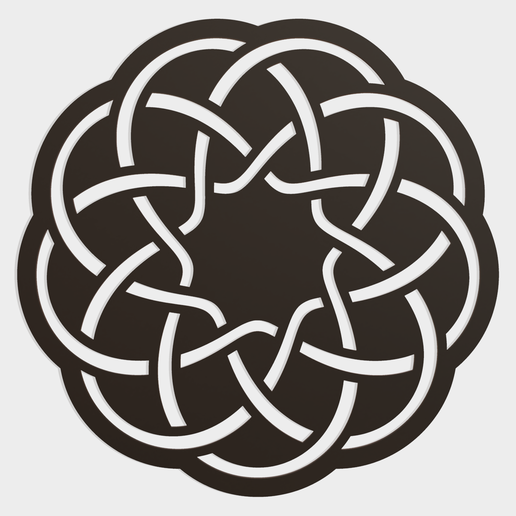 3D file Celtic Knot 14 - 2D/3D Wall Art STL+SVG+DXL+PNG For CNC Router ...