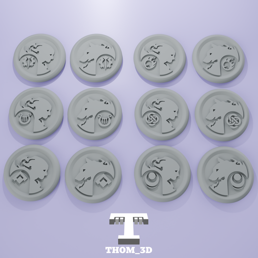 STL file Altered TCG - Heroes and Companions Token Pack ♟ ・3D print ...