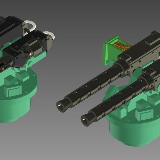 🪖 Heavy battle tank remote turrets・ STL File for 3D printing・Cults