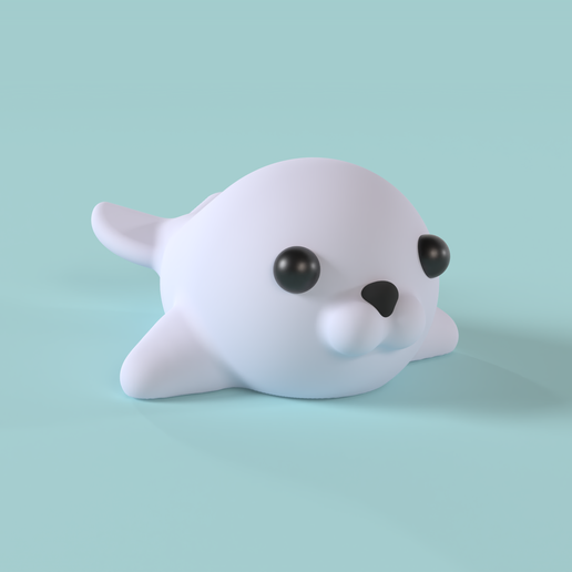🦭 seal figure・Free STL File for 3D printing・Cults
