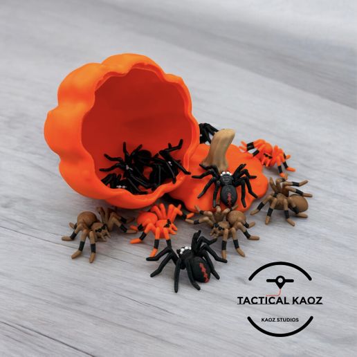 🕷️ Mini Spider Infestation Halloween Articulating Flexi Spiders・ STL ...