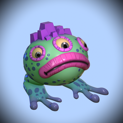 👽 Fwog- My Singing Monsters・ STL File for ・Cults