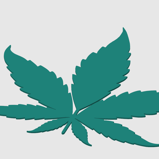 STL file Versatile Marijuana Cannabis Leaf Design STL – Wall Art ...