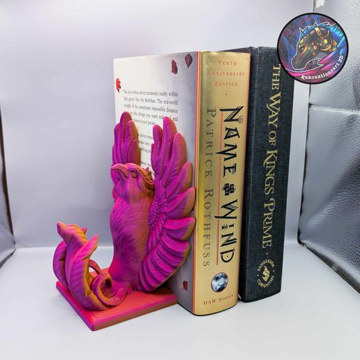 🦅 Phoenix Bookend・ STL File for 3D printing・Cults