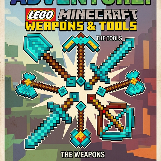 🔫 Minecraft Pixel Weapons Mini Set — Sword, Pickaxe, Axe, Bow & More ...