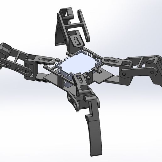 🕷️ Four legged spider robot・ STL File for ・Cults