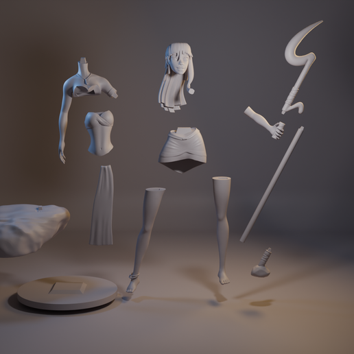 👸 Kida Nedakh - Atlantis・ STL File for 3D printing・Cults