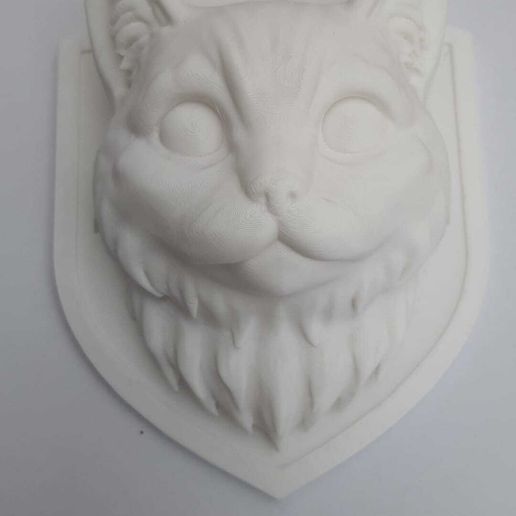 🐱 cat head wall trophy・ STL File for 3D printing・Cults