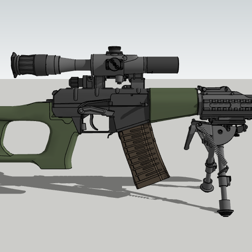 🔫 VSS AS VAL・ 3D File for ・Cults