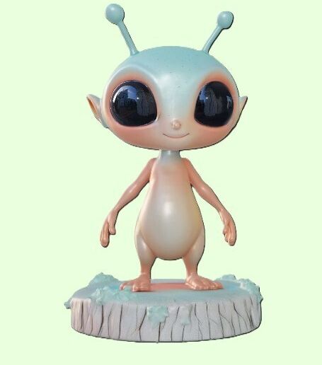 👽 Adorable Alien Companion・ STL File for 3D printing・Cults