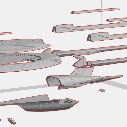⭐ Enterprise E model KIT・ 3D File for 3D printing・Cults