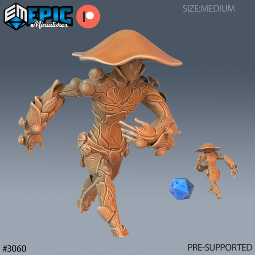3D-Datei Mushroom Folk Running ‧ DnD Miniature ‧ Tabletop Miniatures ...
