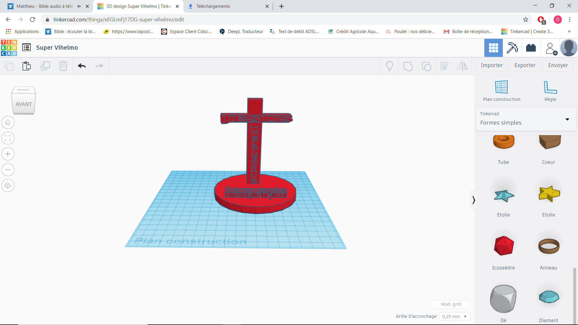 Free GCODE file figurine base・3D print model to download・Cults